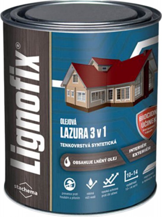 Stachema Lignofix tenkovrstvá lazura 3v1 600 ml - Zbozi.cz