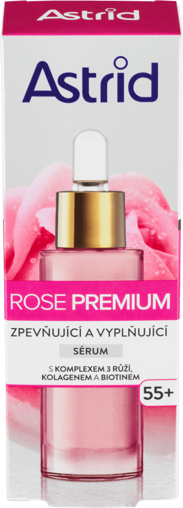 Astrid Rose Premium 55+ zpevňující a vyplňující sérum 30 ml od 134 Kč ...
