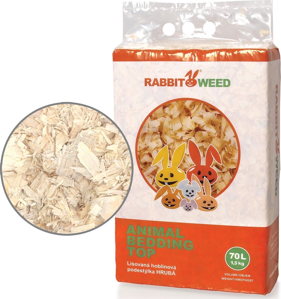 Rabbit Weed Top podestýlka hrubá hobliny 70 l od 100 Kč - Zbozi.cz