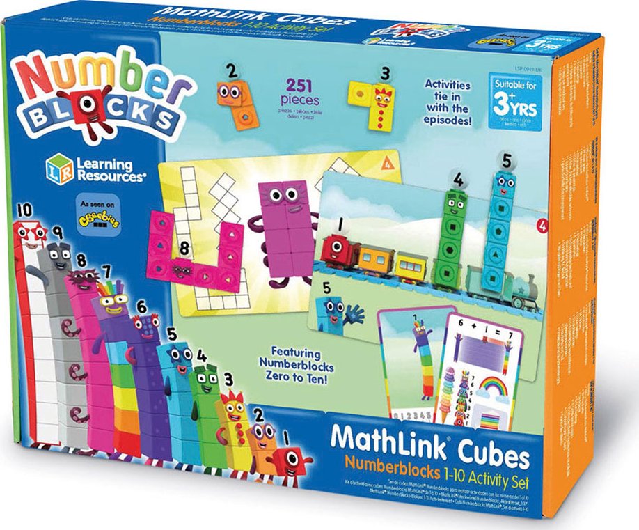 Learning Resources MathLink Cubes Numberblocks 1-10 Activity Set od 860 ...