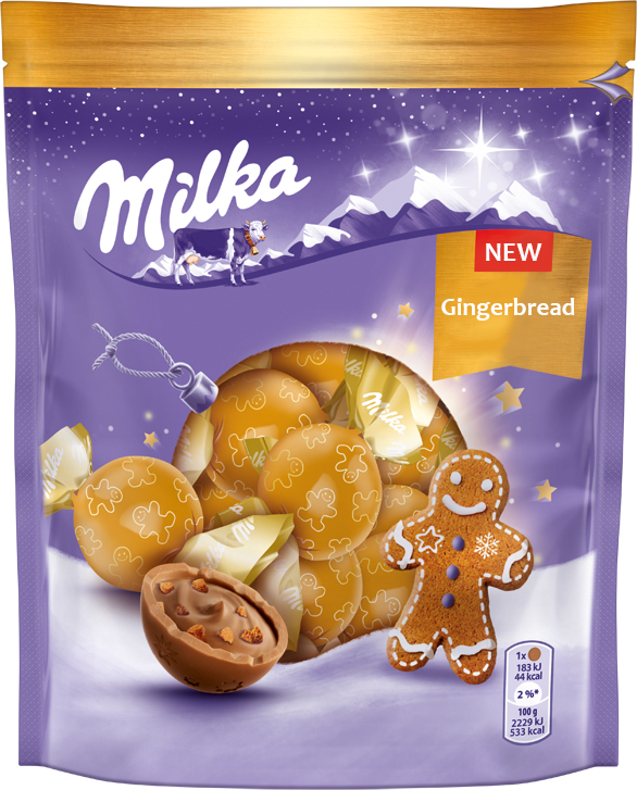 Milka Čokoládové bonbony s perníčkovou příchutí 90 g - Zbozi.cz