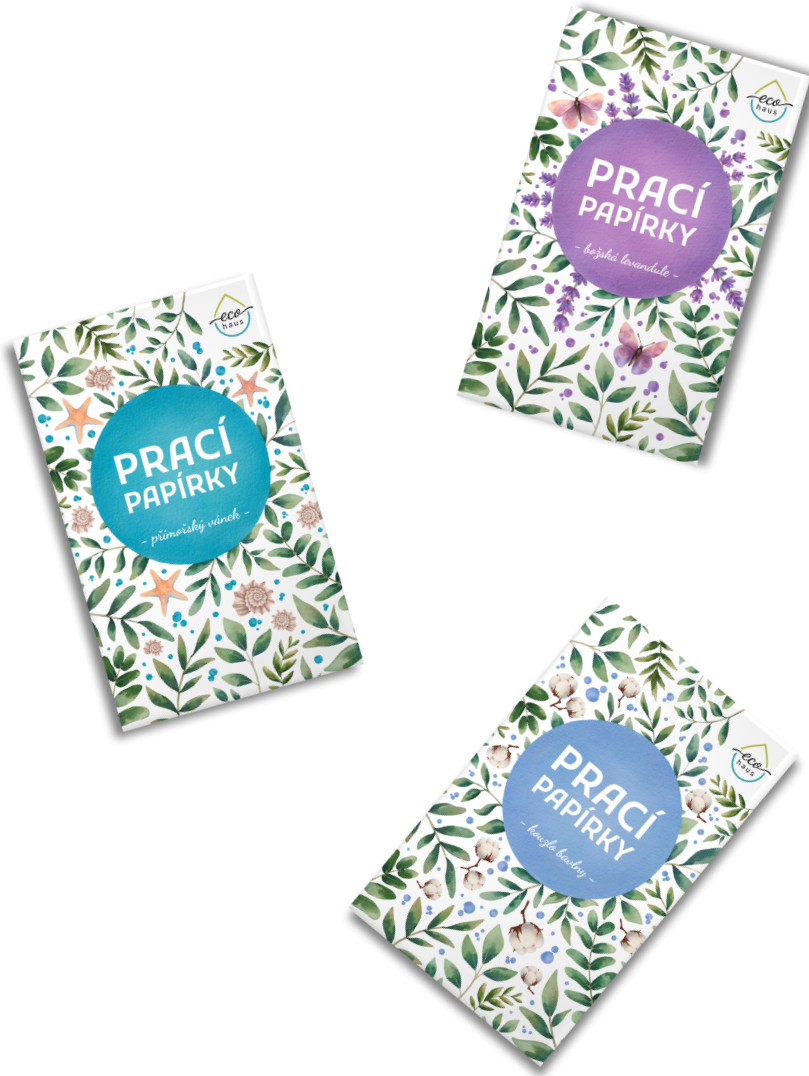 EcoHaus Prací papírky testovací mix 15 ks od 179 Kč - Zbozi.cz
