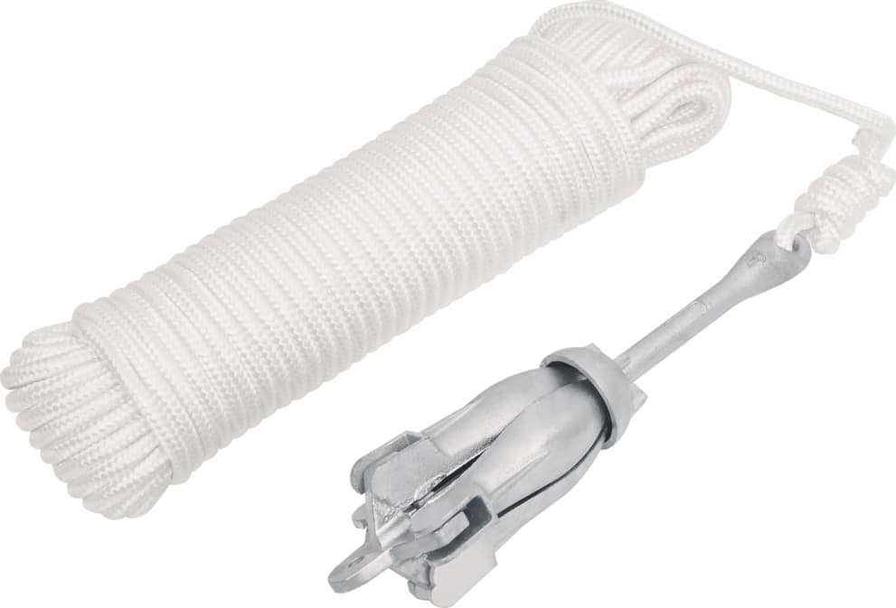 Skládací kotva s lanem kujné železo 94284 1,5 kg stříbrná od 655 Kč ...