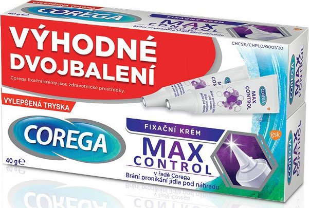 Corega Max Control Duopack 2x 40 g - Zbozi.cz