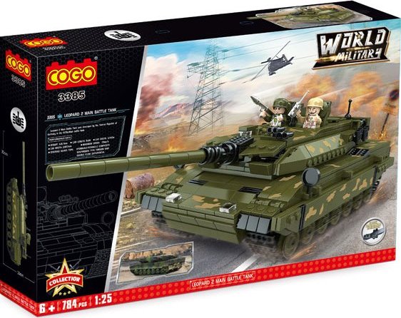 Cogo Tank Leopard 2 MBT 1:25 784 dílů - Zbozi.cz