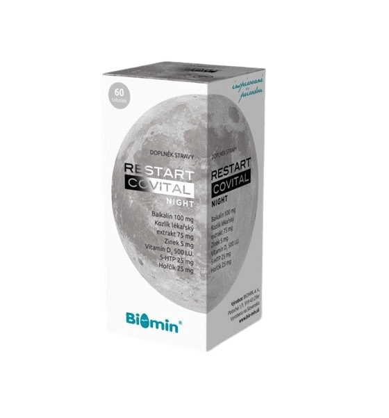 Biomin Restart covital Night 60 tobolek od 429 Kč - Zbozi.cz