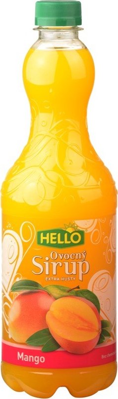 Foto Sirup Hello Ovocný sirup mango 700 ml - Zbozi.cz