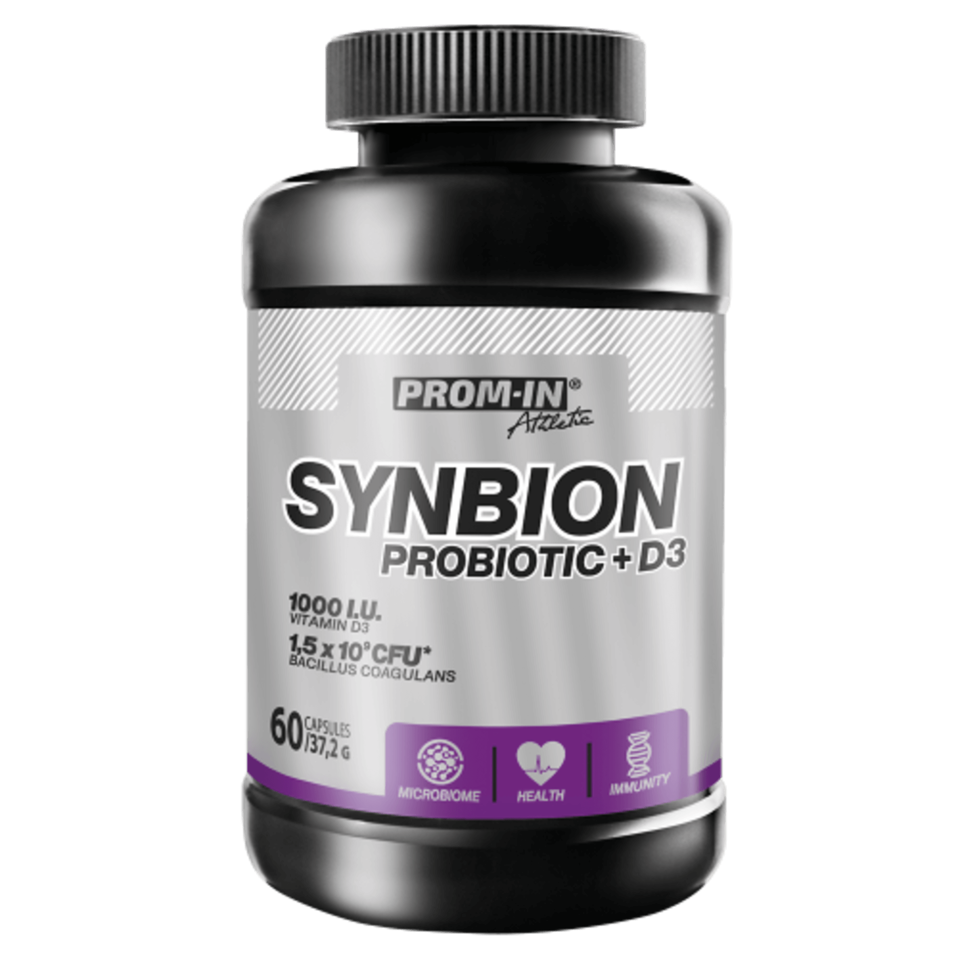 Prom-IN Synbion Probiotic + vitamín D3 60 cps. - Zbozi.cz