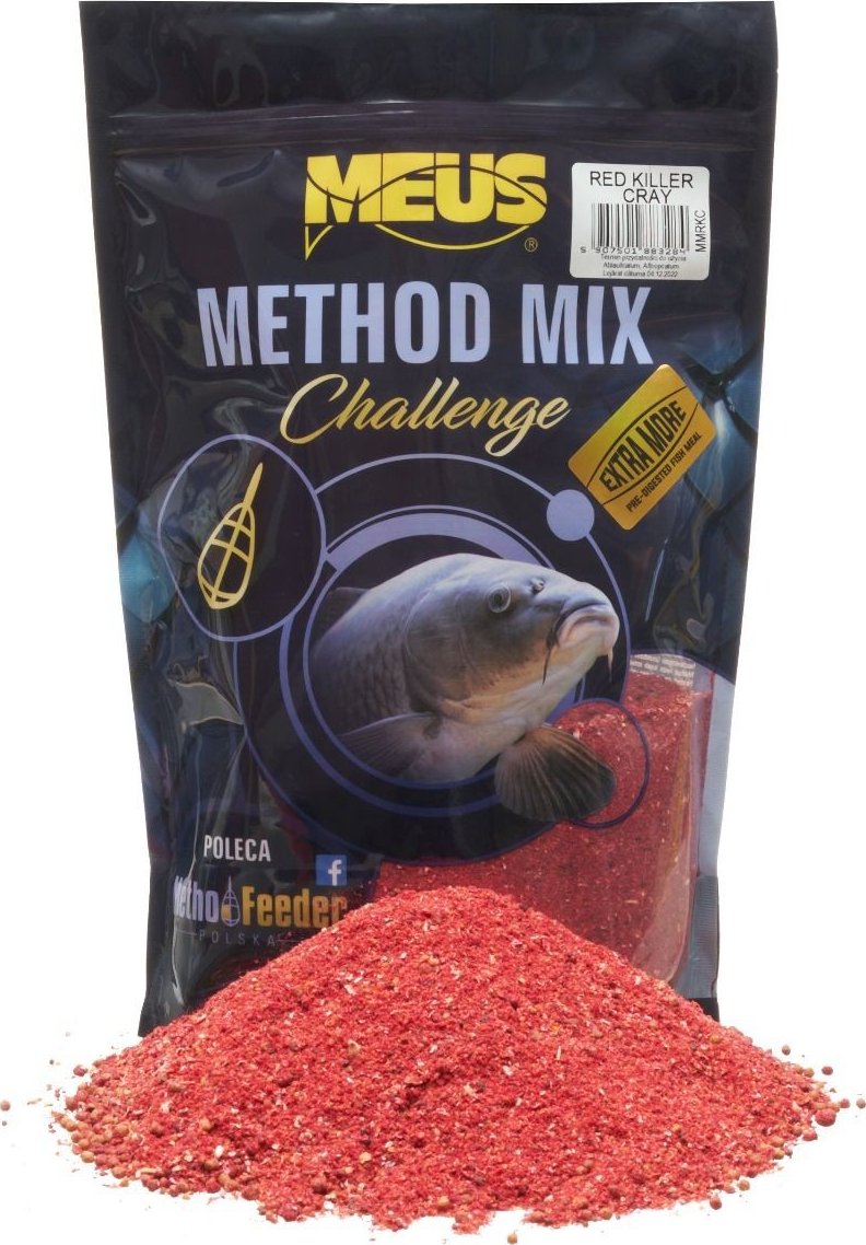 Meus Method Feeder Mix Challenge Red Killer Cray 1 kg - Zbozi.cz