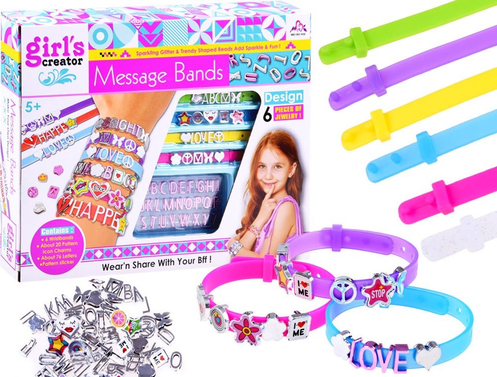 Majlo Toys Message Bands dětská sada náramků - Zbozi.cz