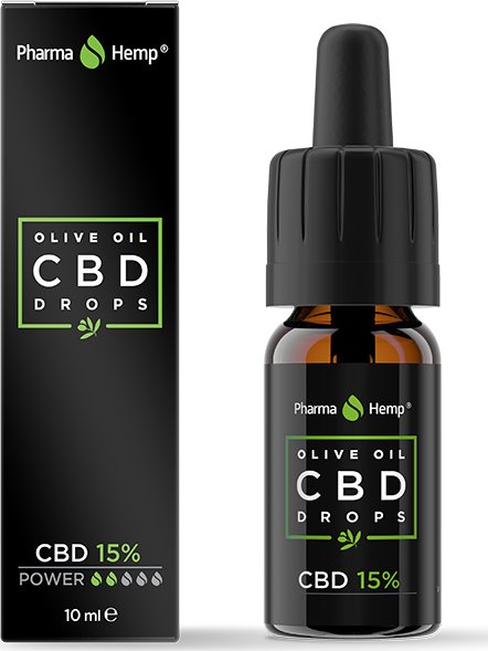 PharmaHemp CBD Drops Olive Oil 15 % 1500 mg 10 ml - Zbozi.cz