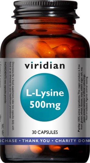 Viridian L-Lysine 30 cps. od 157 Kč - Zbozi.cz