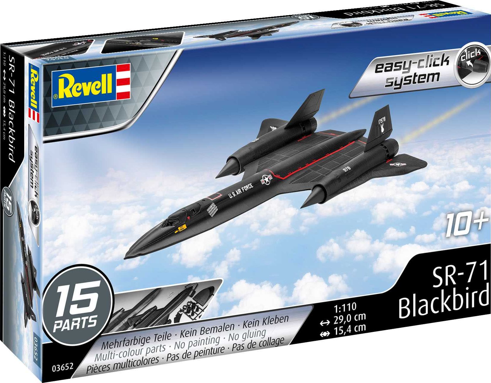 Revell EasyClick SR-71 Blackbird 1:110 od 266 Kč - Zbozi.cz