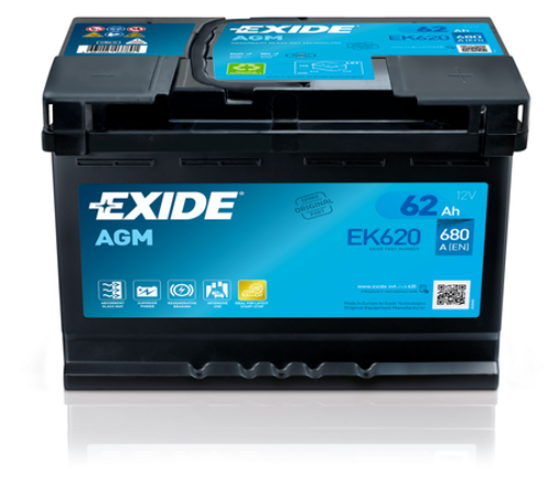 Exide EK620 12V 62Ah 680A od 2 690 Kč - Zbozi.cz