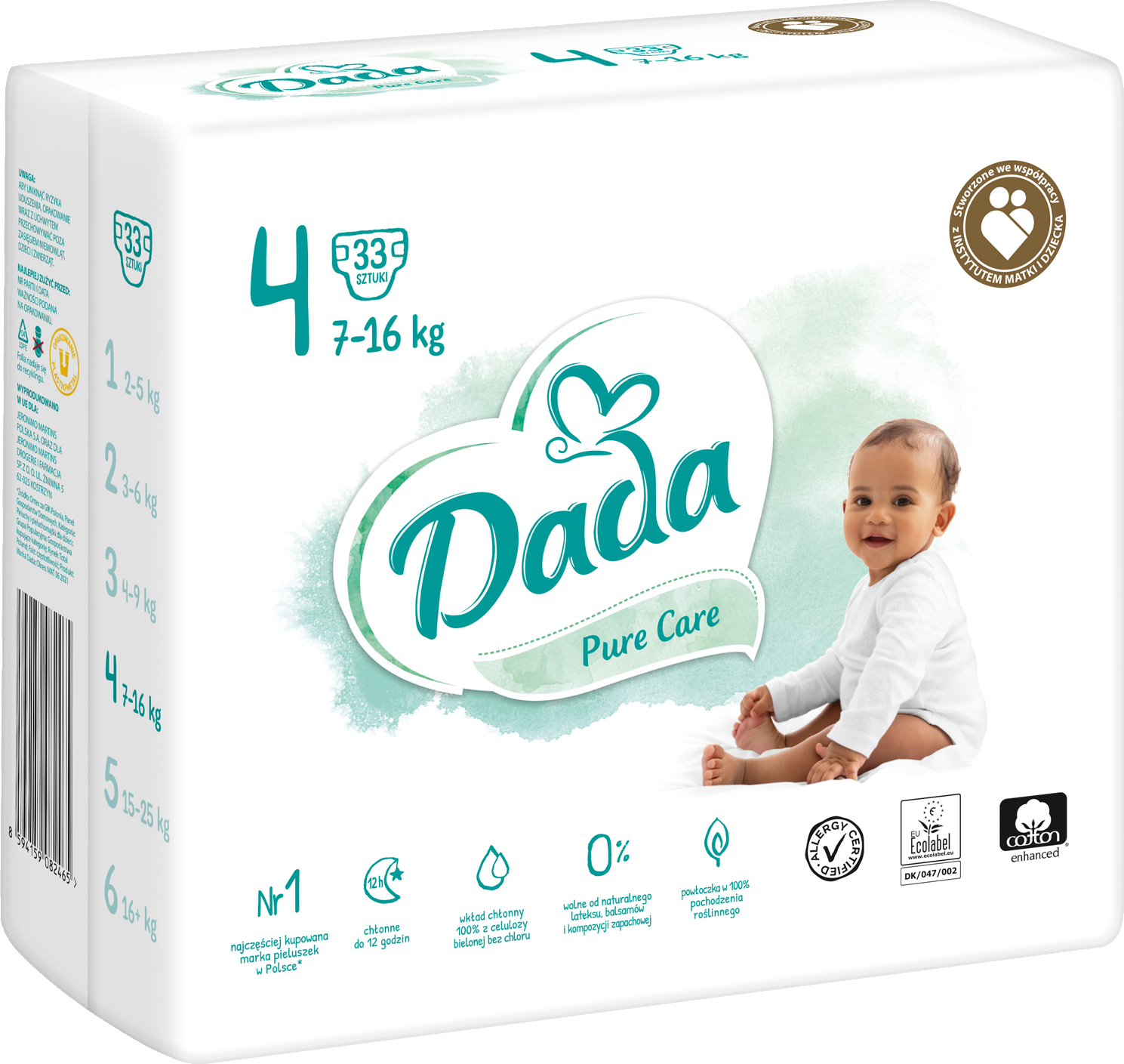 DADA Pure Care 4 Maxi 7-16 kg 33 ks od 189 Kč - Zbozi.cz