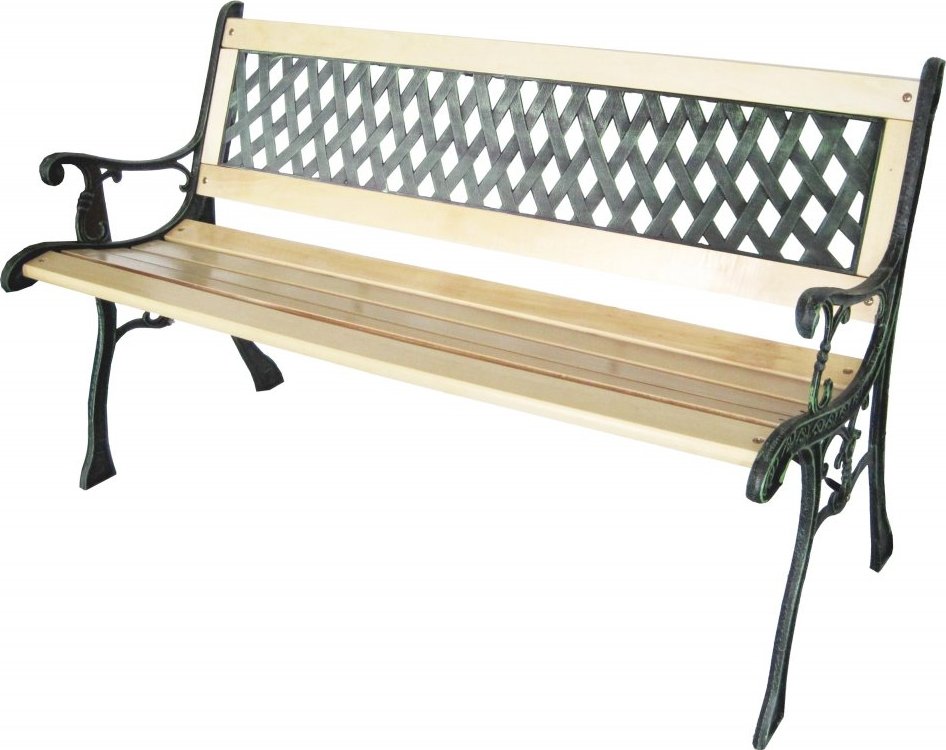 Jarish zahradní lavice 122 x 56 x 74 cm dřevo/kov/plast od 1 499 Kč - Zbozi.cz