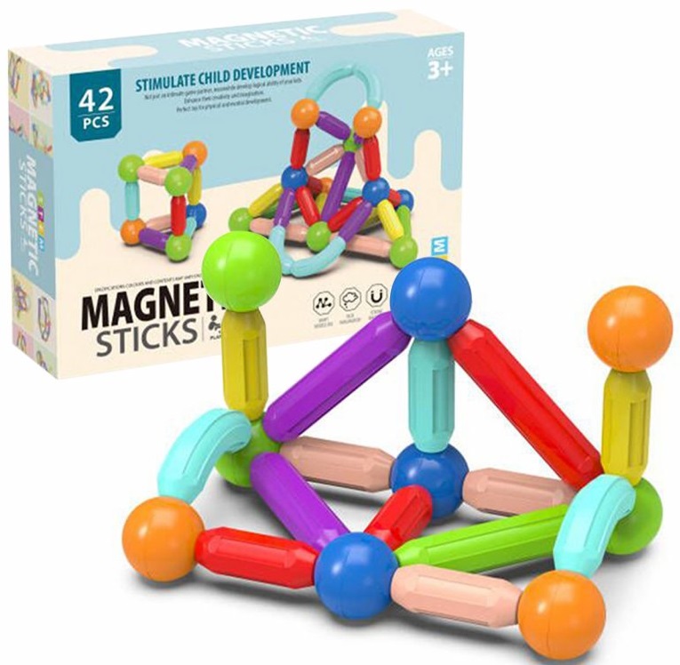 Stem Magnetic Sticks magnetická stavebnice 42 dílků - Zbozi.cz