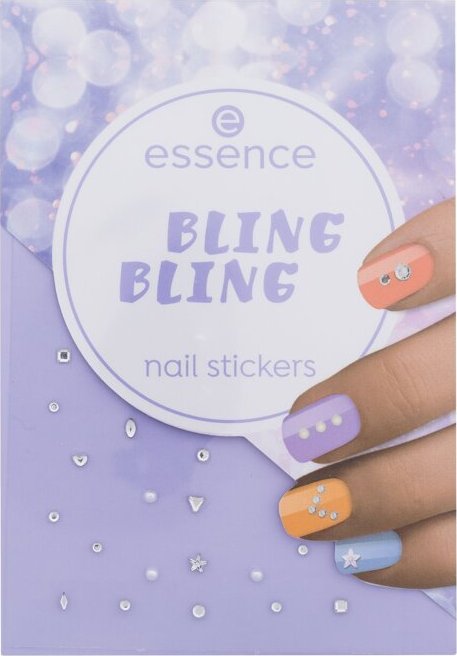 Essence Nail Stickers Bling Bling nalepovací kamínky na nehty 28 ks od ...