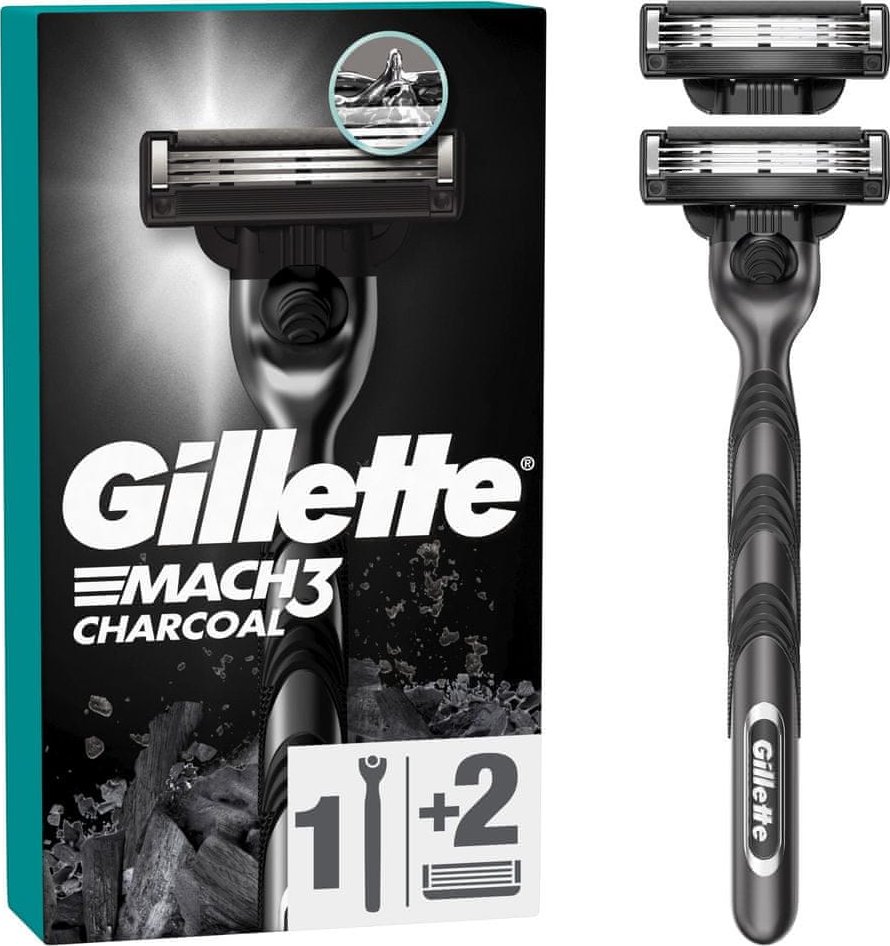 Gilette Mach3 Charcoal, + 2 hlavice od 185 Kč - Zbozi.cz