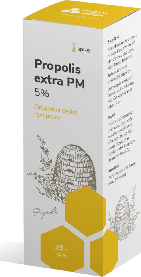 Purus Meda Propolis Extra 5% sprej 25 ml od 76 Kč - Zbozi.cz
