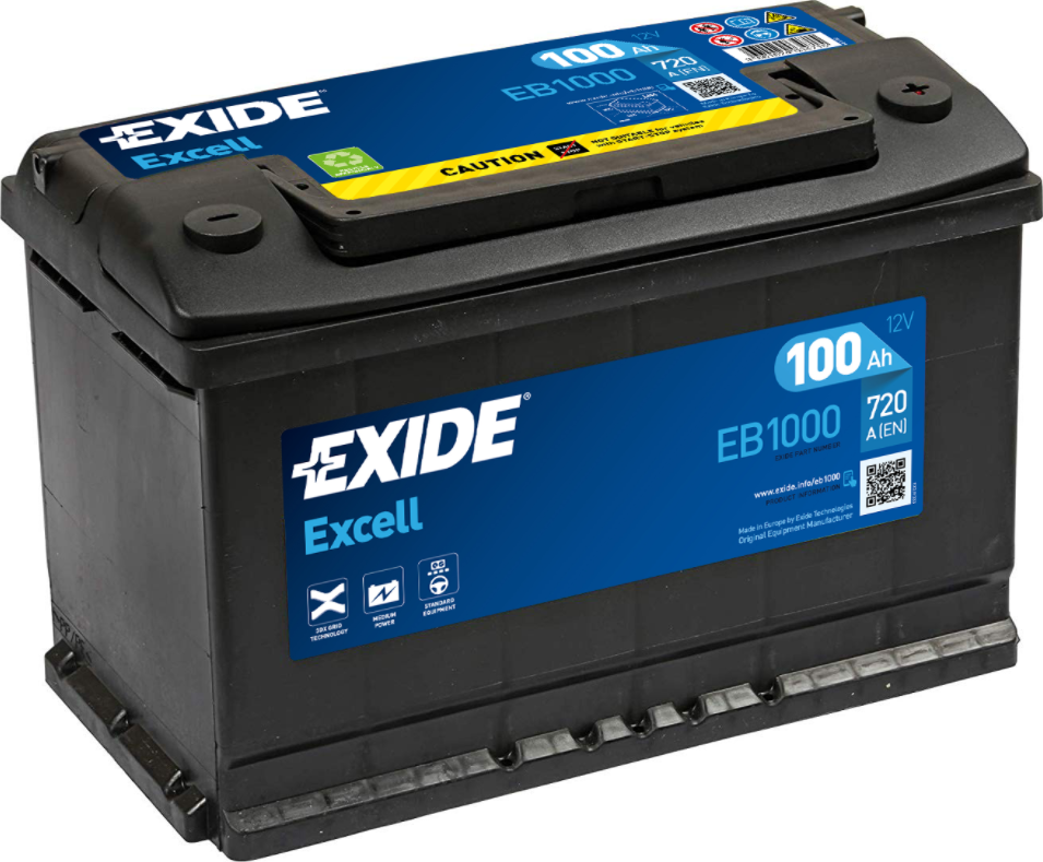 Exide Excell EB1000 12V 100Ah 720A od 2 499 Kč - Zbozi.cz
