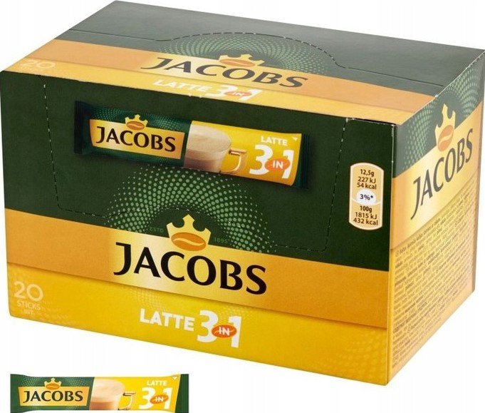 Jacobs Latte 3v1 instantní, 20x 12,5 g - Zbozi.cz