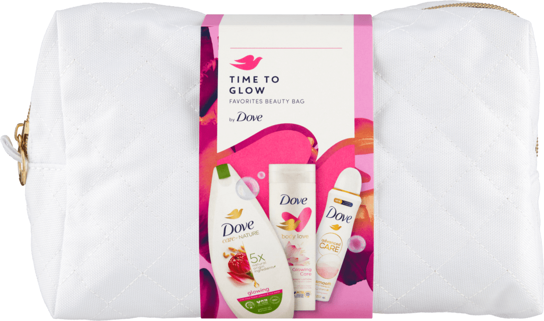 DOVE Time To Glow Favorites Beauty Bag dárková sada - Zbozi.cz