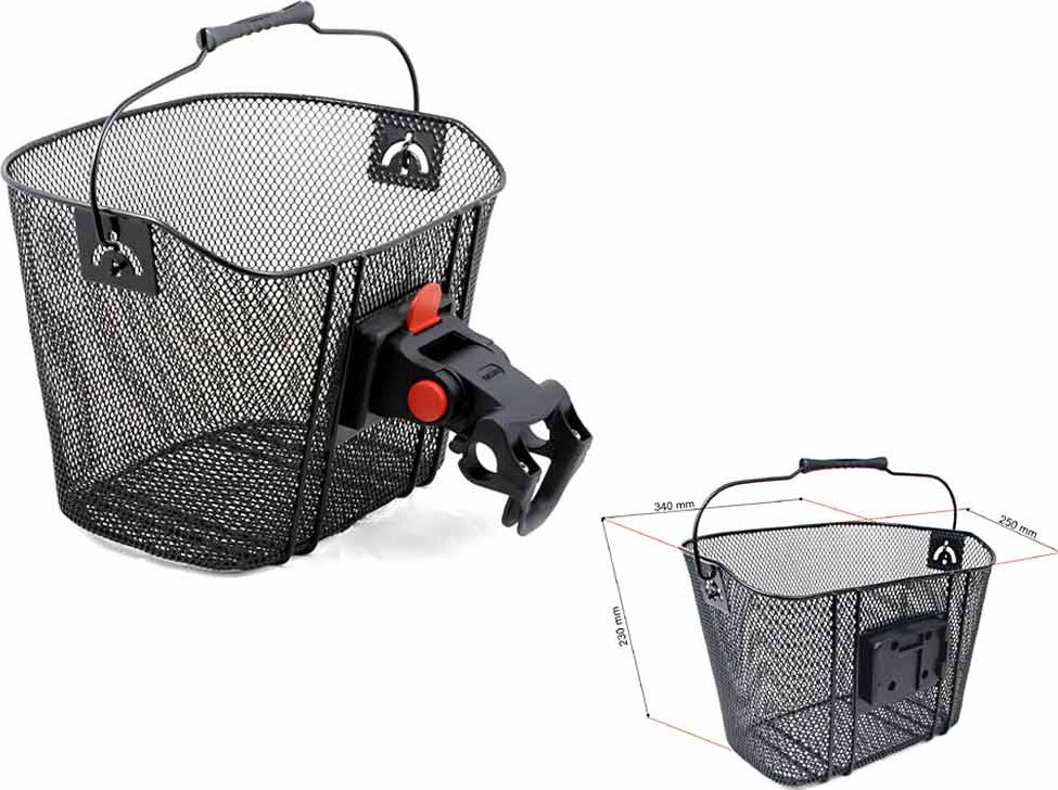 Author Koš AO-QRB s držákem přední 34 x 23 x 25 cm černý od 899 Kč - Zbozi.cz