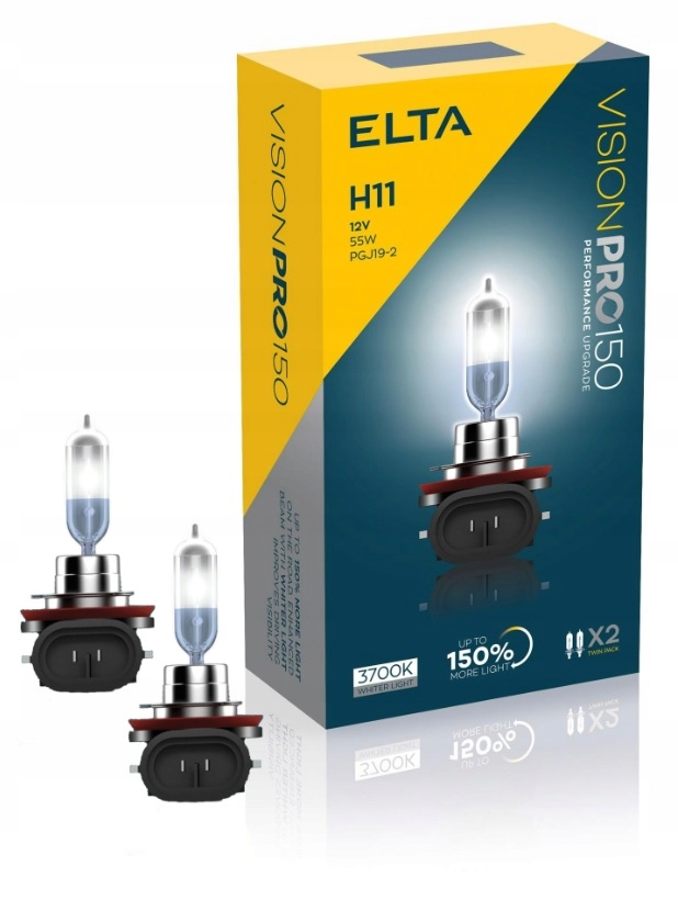 Elta VisionPro 150 EB6711TR H11 12V 55W 2 ks od 329 Kč - Zbozi.cz