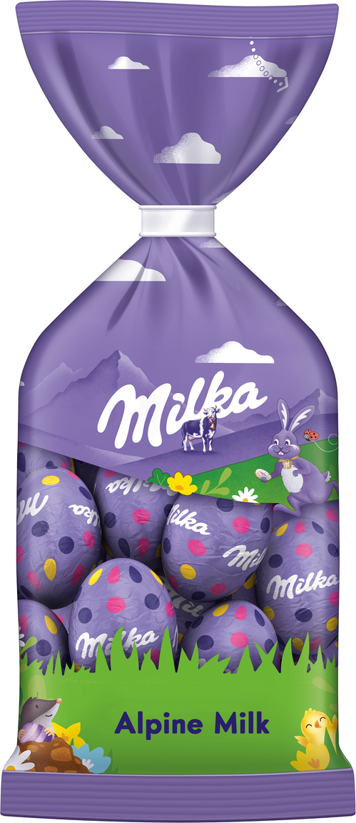 Milka Easter Eggs mléčná 33 % 100 g - Zbozi.cz