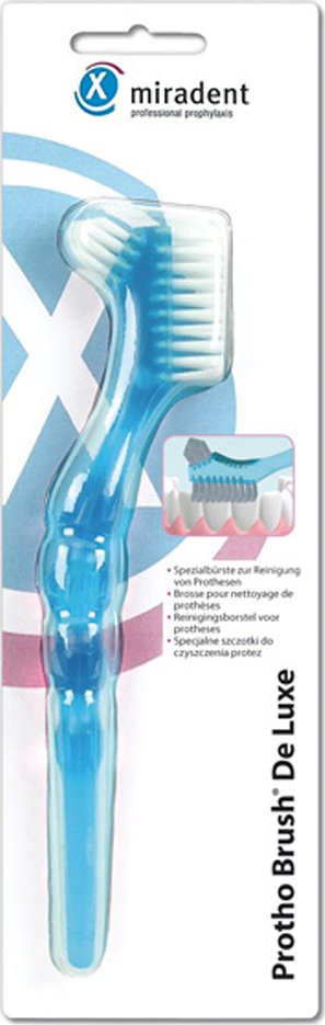 Miradent Protho Brush De Luxe kartáček na protézy modrý 1 ks od 75 Kč ...