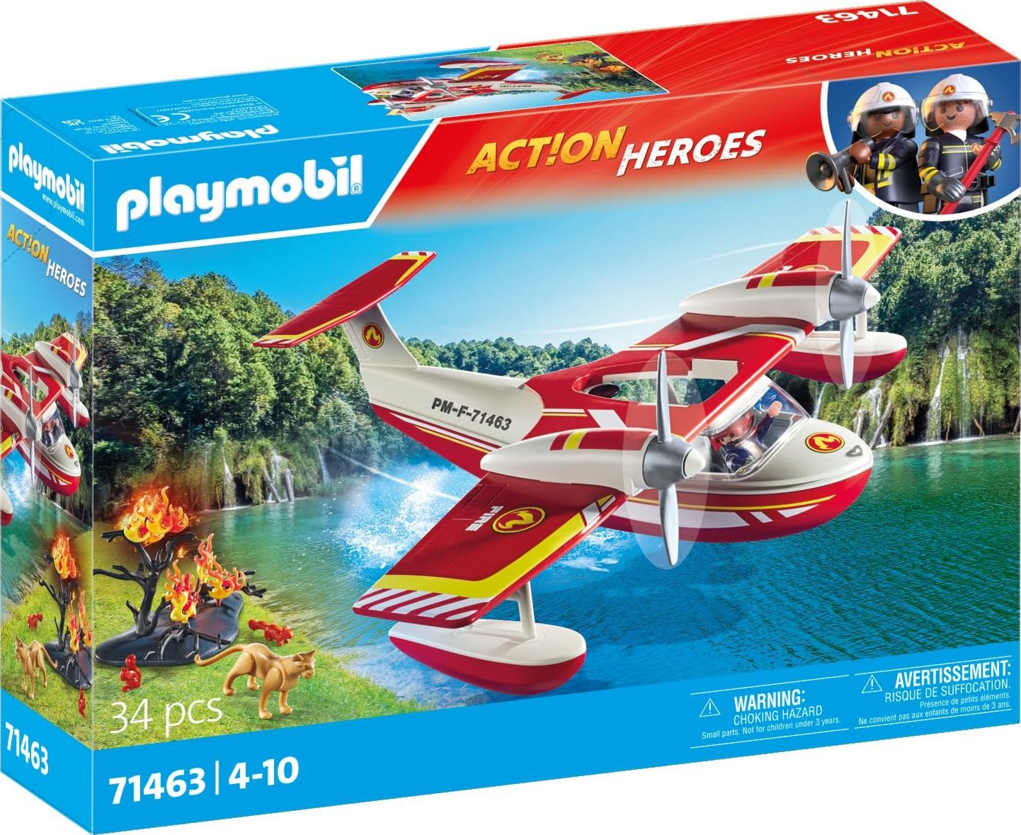 Playmobil Action Heroes 71463 Hasičský letoun s hasicí funkcí od 767 Kč ...
