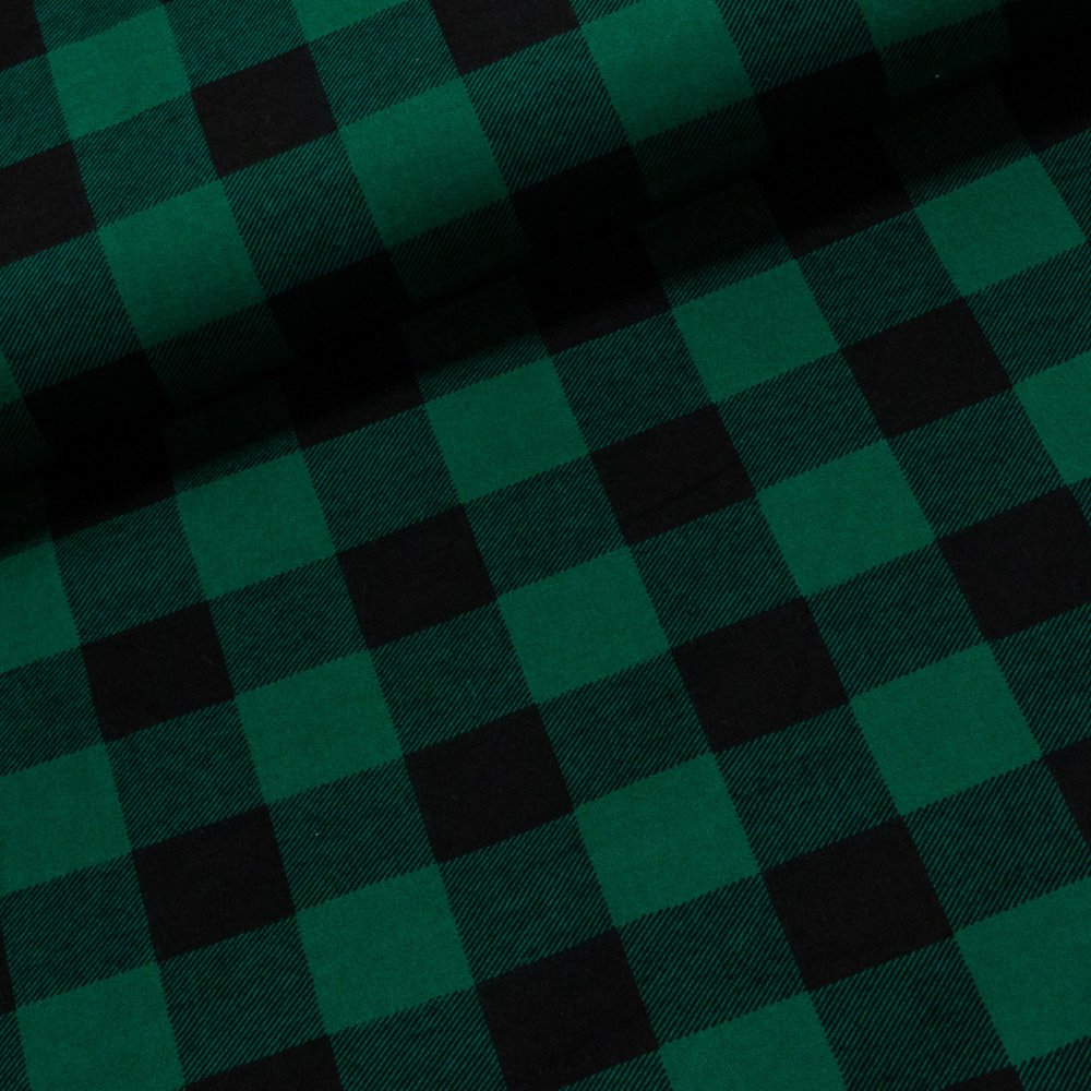 Orbytex Flanel bavlněný K-02 zeleno-černá kostka 1,5/1 m od 164 Kč ...