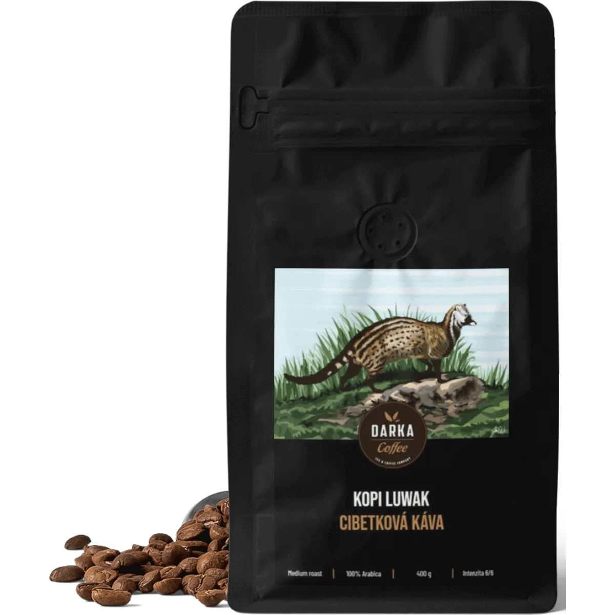 Foto Káva Darka Company Kopi Luwak Exclusive cibetková zrnková káva 400 ...