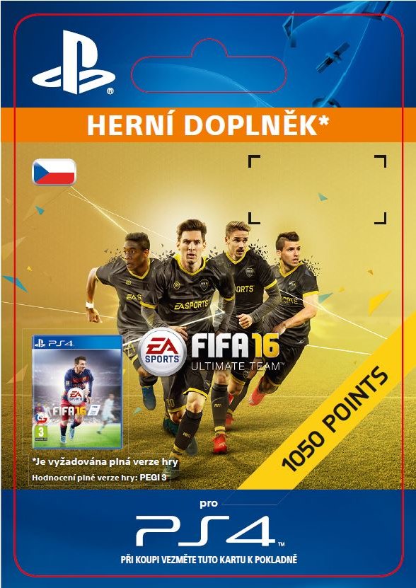 FIFA 16 PS4 1050 Points - Zbozi.cz