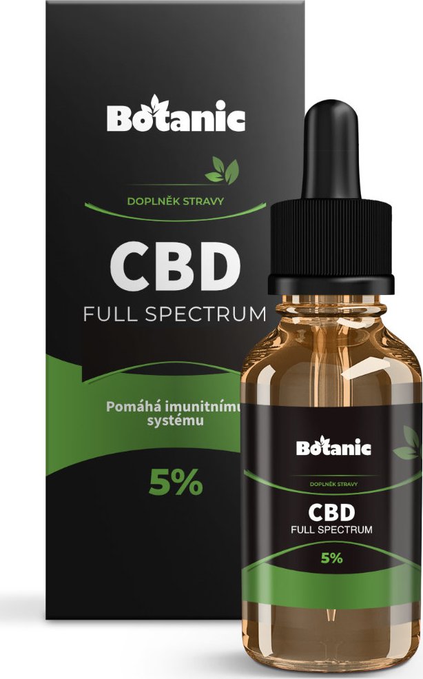 Botanic CBD Full Spectrum olej přírodní 5 % 10 ml - Zbozi.cz