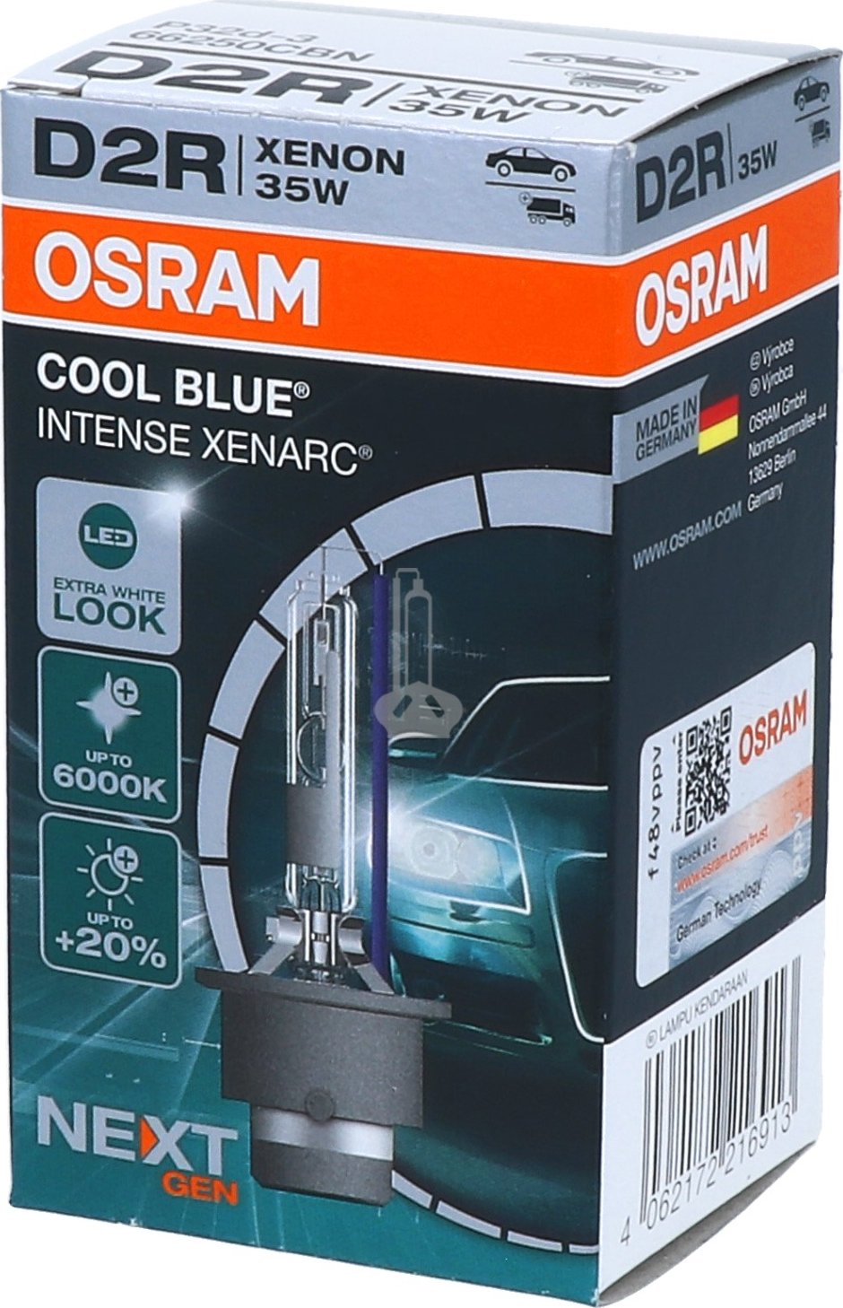 OSRAM Xenarc Cool Blue Intense Nextgen 66250CBN D2R 85V 35W od 991 Kč ...