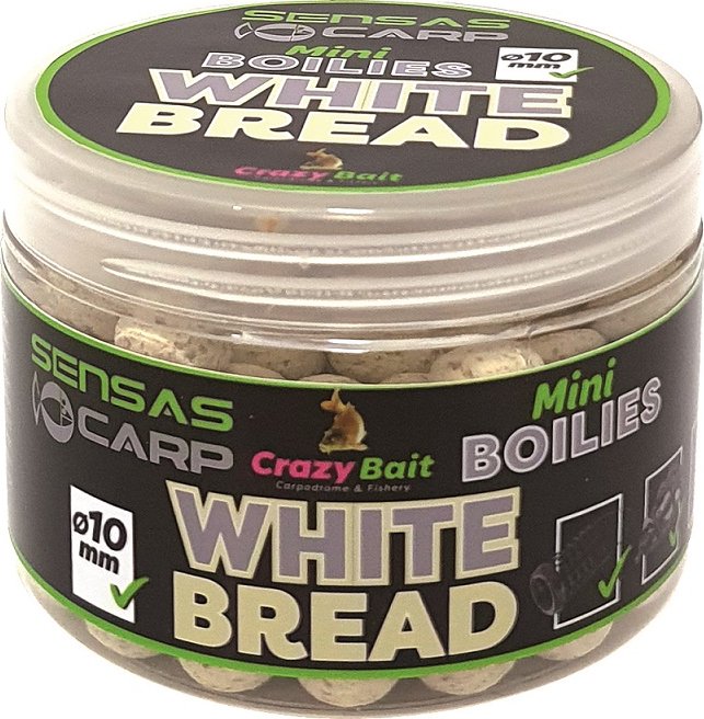 Sensas Mini Boilies Crazy 10 mm/80 g White Bread - Zbozi.cz