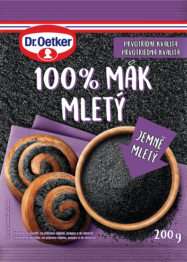 Dr. Oetker 100% mák mletý 200 g od 46 Kč - Zbozi.cz