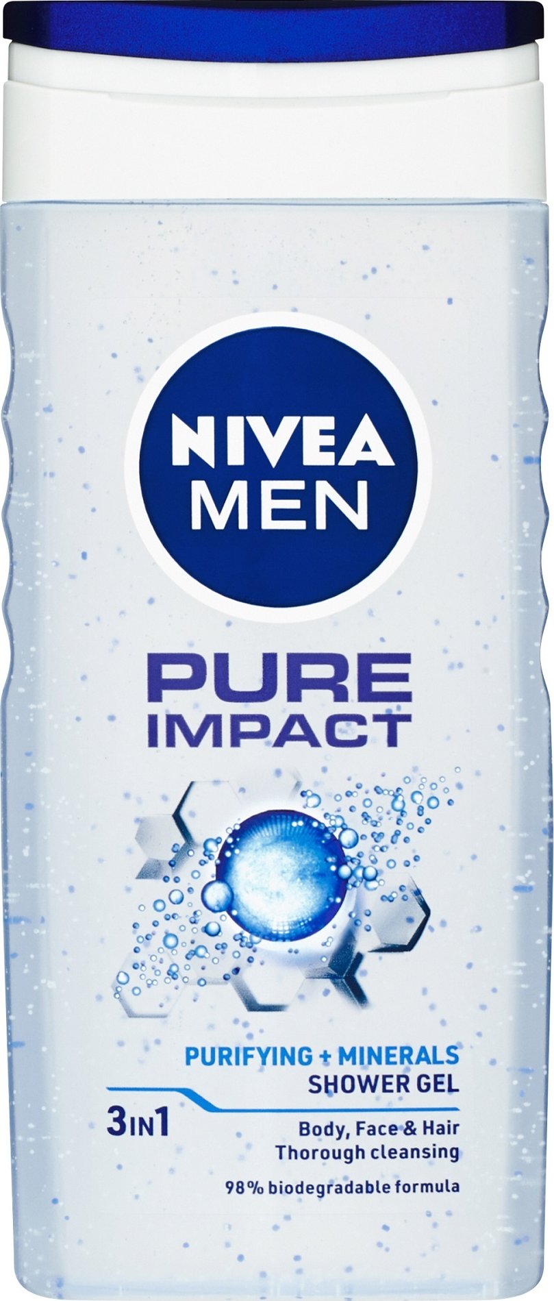 Nivea Pure Impact sprchový gel 500 ml od 79 Kč - Zbozi.cz