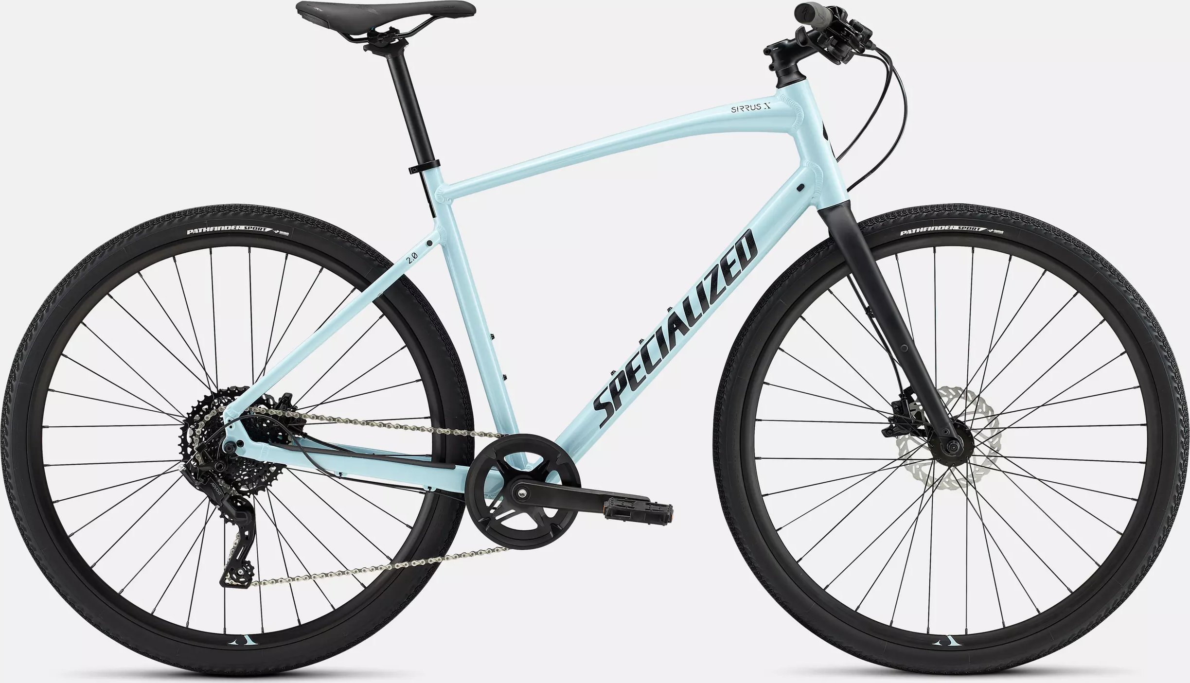 Specialized Sirrus X 2.0 Arctic Blue/Black/Black Reflective 2022 XS ...