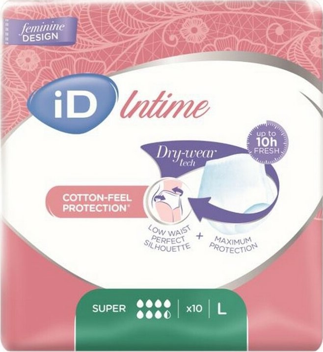 Ontex iD Pants Intime Large Super 10 ks od 310 Kč - Zbozi.cz