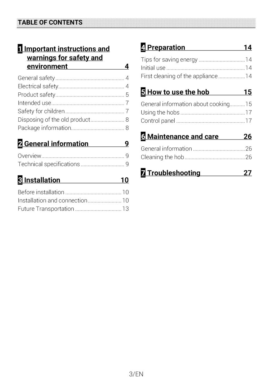 Návod k použití Beko HII 95850 FHTI - Zbozi.cz