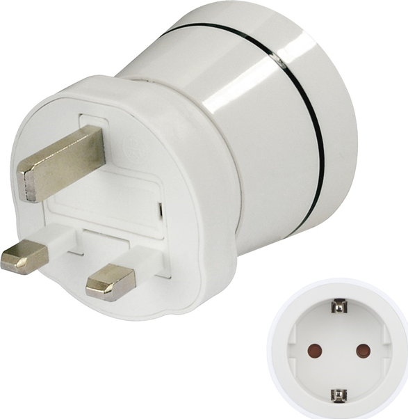 Hama 223433 cestovní zásuvkový adaptér do Británie bílý - Zbozi.cz