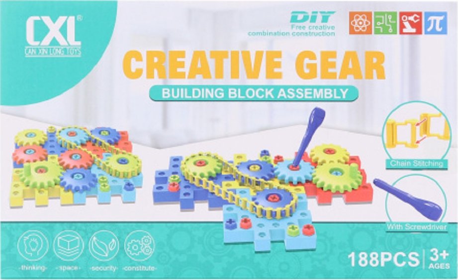 Creative Gears stavebnice šroubovací 188 dílků od 165 Kč - Zbozi.cz
