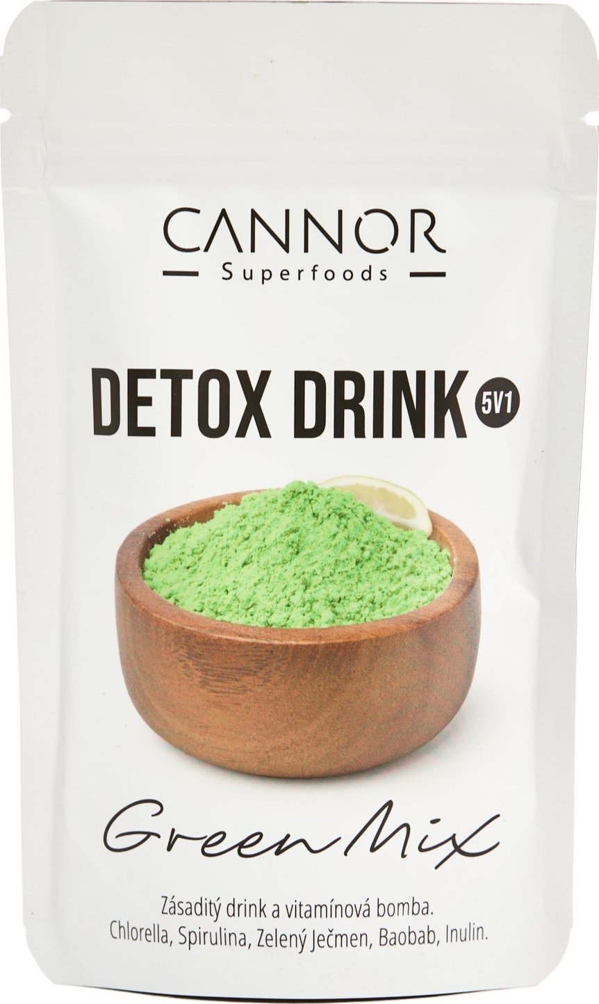 Cannor Detox drink 5v1 Green Mix 150 g od 363 Kč - Zbozi.cz