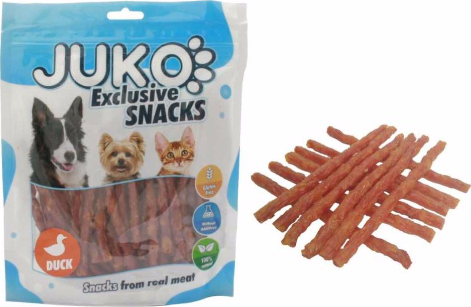 JUKO petfood Dog Exclusive Snacks Duck and Sweet Potato Stick 250 g od ...