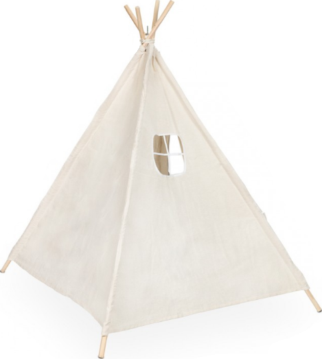Tipi Wigwam indiánský stan pro děti 135 cm bílý - Zbozi.cz