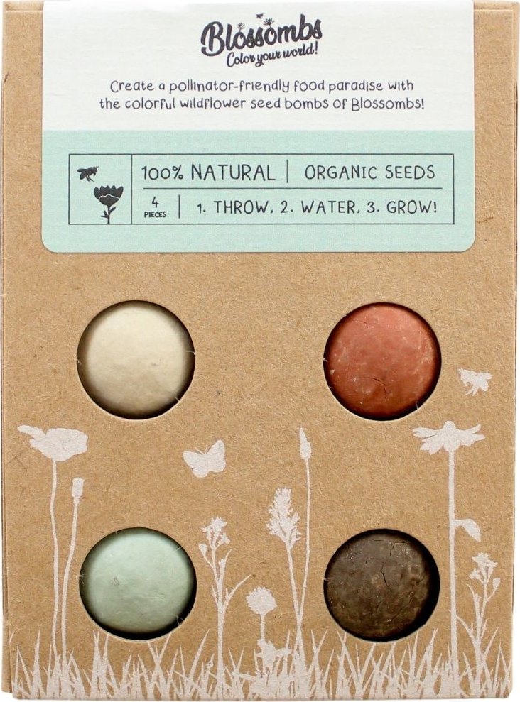 Blossombs Semínkové bomby mini dárková sada 4 ks od 158 Kč - Zbozi.cz