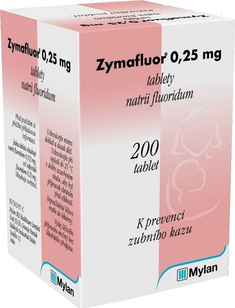 Mylan Zymafluor 0,25 mg 200 tbl. od 178 Kč - Zbozi.cz